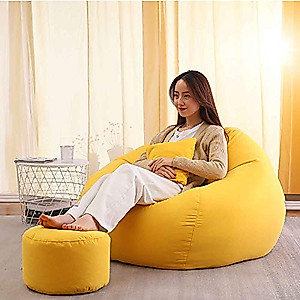 Lazy Sofa, Long Sitting Does Not Collapse, Easy to Clean, Independent Liner Creative Small Apartment Living Room Hotel Leisure Fabric Settee Chair,7080cm