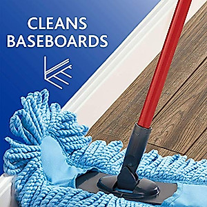 O-Cedar Dual-Action Microfiber Sweeper Dust Mop,Red