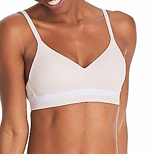 Hanes Women's Push-up T-Shirt Wireless Bra, ComfortFlex Fit, Eco Soft, Sizes S-2X+, Light Buff, Small