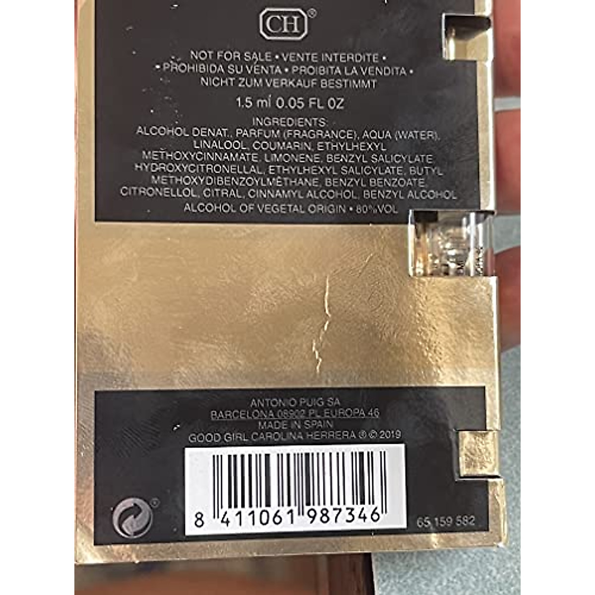 Carolina Herrera Supreme New 2020 Release Sample Spray Vial 1.5ml 0.05fl oz