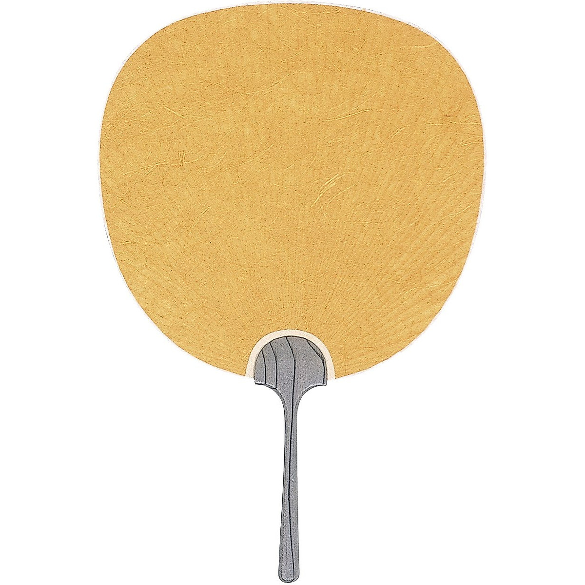Shiomi Dan Fan 1372 Earth Fan (Hand-dyed Unryu), 11.0 x 16.5 inches (28 x 42 cm), Yellow