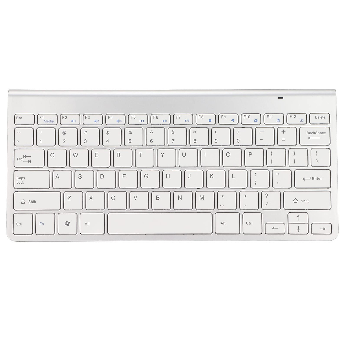 Goshyda Keyboard Mouse Combo, 1600-2400 DPI Adjustable Hot Keys Silent Ambience Stable Connection Slim Design Keyboard for Work Study Gaming