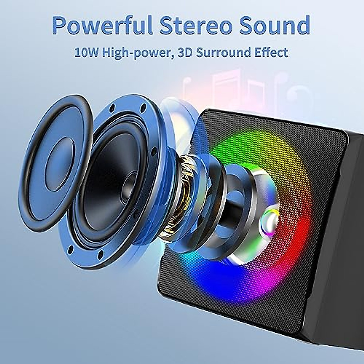 Verkstar Karaoke Machine, Portable Bluetooth Karaoke Speaker System for Kids Adults with Led Lights Suitable for Girls Boys Party