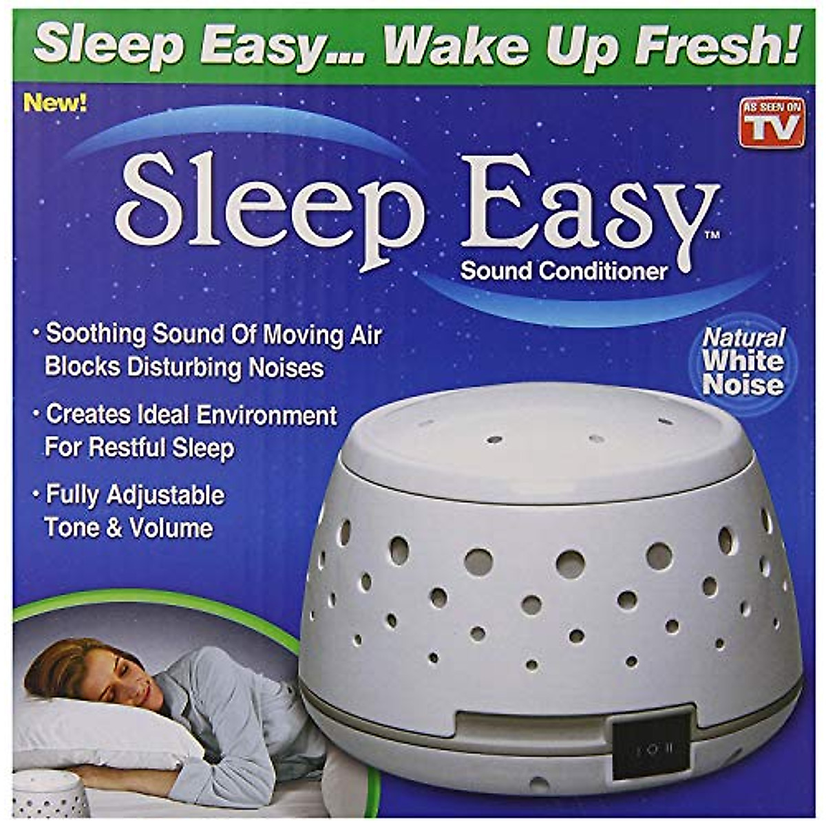 White Noise Sound Machine - Real Fan Sleep Aid, Noise Cancelling for Office Privacy, Home, Baby & Adults - Portable, Travel Friendly Sleep Machine