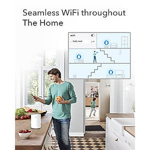 Cudy M1800 2-Pack AX1800 WiFi 6 Whole Home Mesh System Covers up to 5000 Sq. Ft., 5G Gigabit WiFi 6 VPN Router Extender, Parental Control, Open VPN