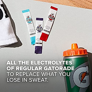 Gatorade G Zero Powder, Fruit Punch Variety Pack, 0.10oz Individual Packets - 10 Count (Pack of 5)