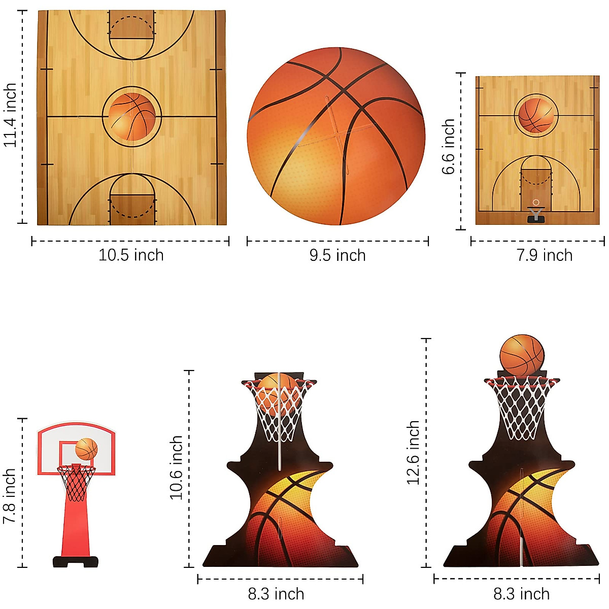 Basketball Party Decorations Cupcake Stands 3 Tier Basketball Party Supplies for Sports Themed Party Boys Birthday