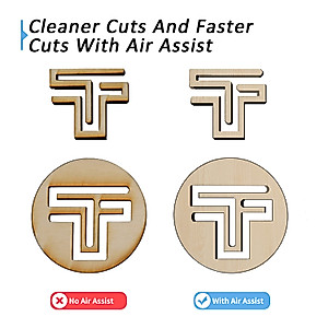 Twotrees Air Assist Pump for Laser Engraver Cutter, Air Assist Set for A5 Pro Twotrees TTS-55/25 TS2 S6 Pro S9 Master 2 Pro S2 SF LE400 Pro Reizer 20W Engraver, 30L/Min Big Airflow Low Noise