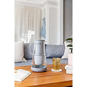 LifeStraw Home Pitcher Glass and Silicone Base 7 cup Pebble