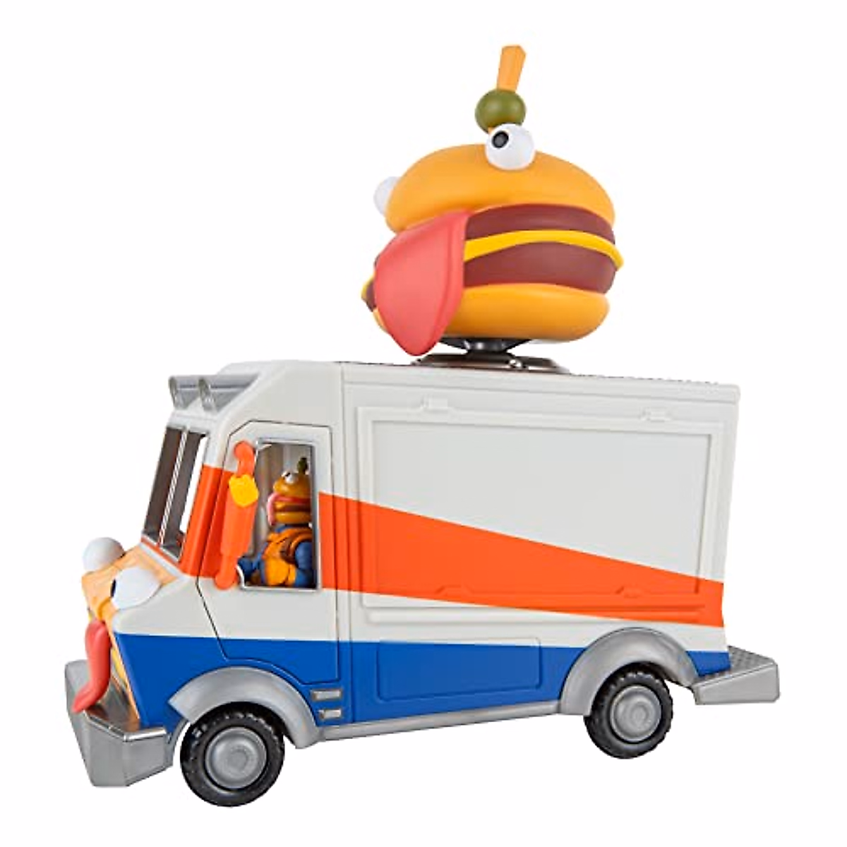 FORTNITE FNT1059 Durrr Burger Food Truck TRUCK-9-Inch Feature Vehicle with 2.5-Inch Articulated Beef Boss Figure