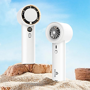 WAFTING Portable Handheld Fan, USB Fan Portable Personal Fan with 100 Speed Adjustable, 5000mAh Battery Rechargeable Mini Fan for Travel Camping Outdoor, Gifts for Women Men