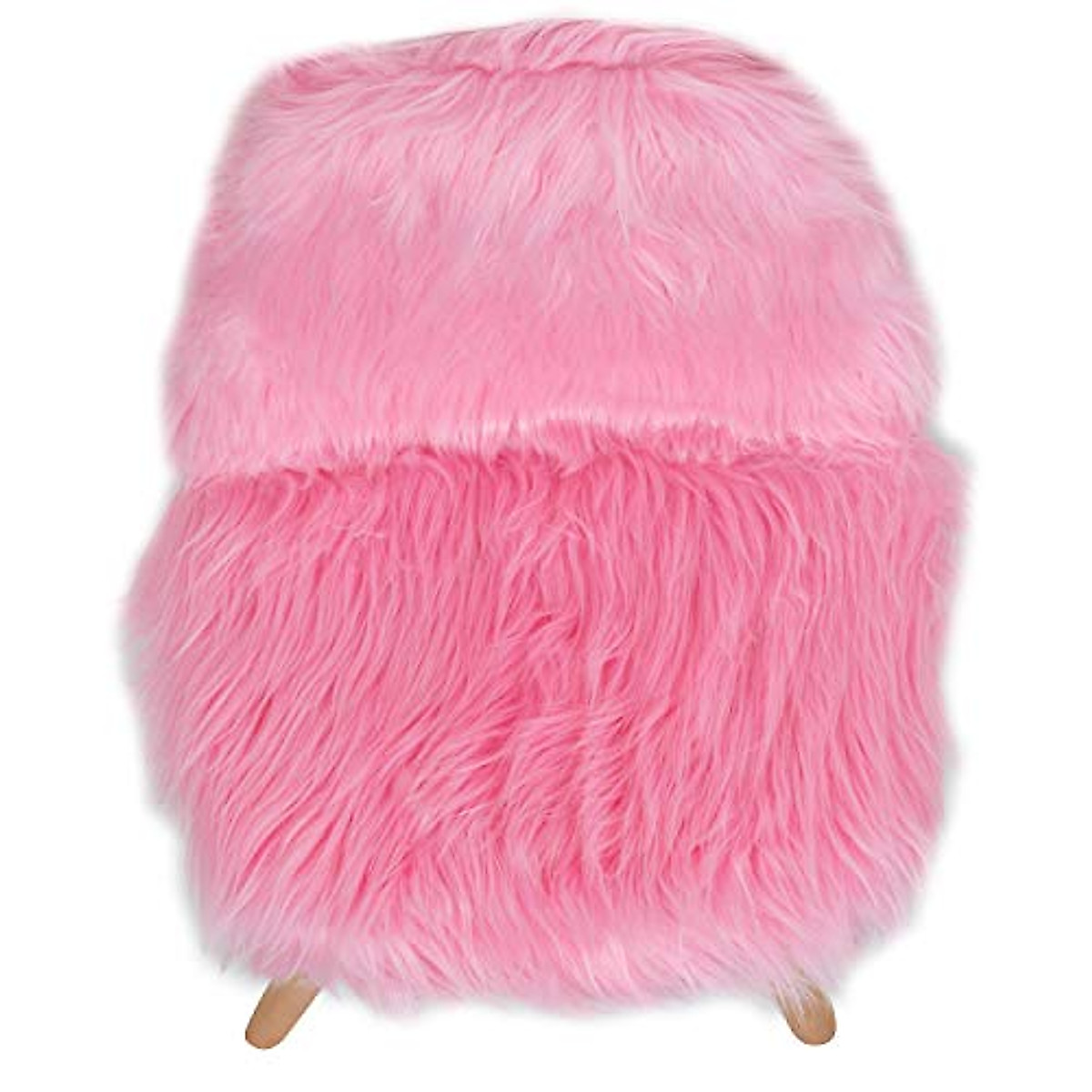 Flash Furniture Kids Shaggy Dog Light Pink Accent Chair
