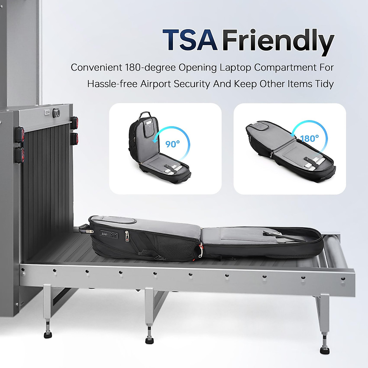 Travel TSA Friendly Laptop Backpack | Anti-Theft Bag with USB Charging Port and Combination Lock, Waterproof - Fits Most 17.3 Inch Laptops and Tablets OAA28015173B