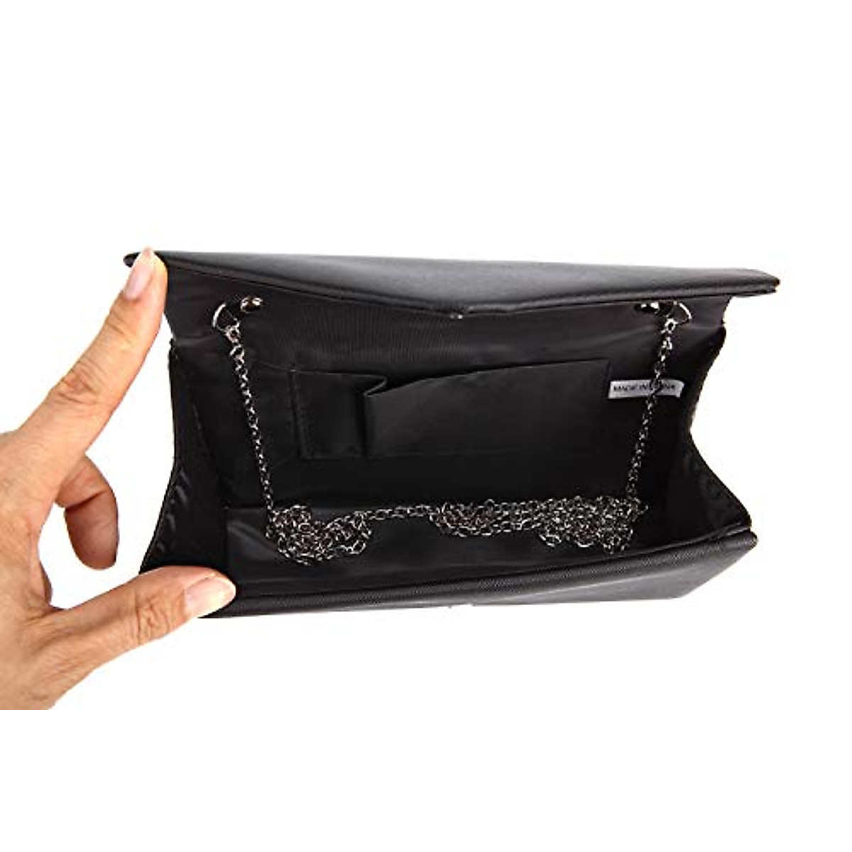 Nodykka Purses and Handbags Envelope Evening Clutch Crossbody Bags Faux Learther Classic Wedding Party Bag for Women