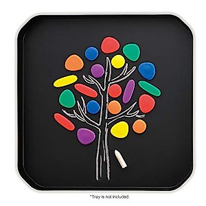 Rainbow Pebbles - Junior - Mini Jar - Ages 18m+ - The Original Sorting and Stacking Stones - First Counting and Sorting Toy