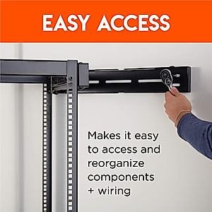 ECHOGEAR Rack Compatible Swing-Out Wall Mount - Compatible with 10U, 15U, & 20U ECHOGEAR Open Frame Racks