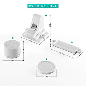 Baby Proofing Magnetic Cabinet Locks - 20 Locks + 3 Keys Total - 2 Items Bundles