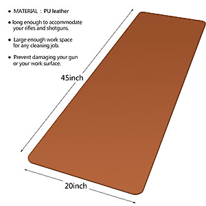 Gun Cleaning Mat-45"x20",PHILSKY Large Padded Gun Mat,Waterproof/Durable Protects Surfaces, Oil-Resistant Solvent-Resistant Protective Mat for Gun Cleaning