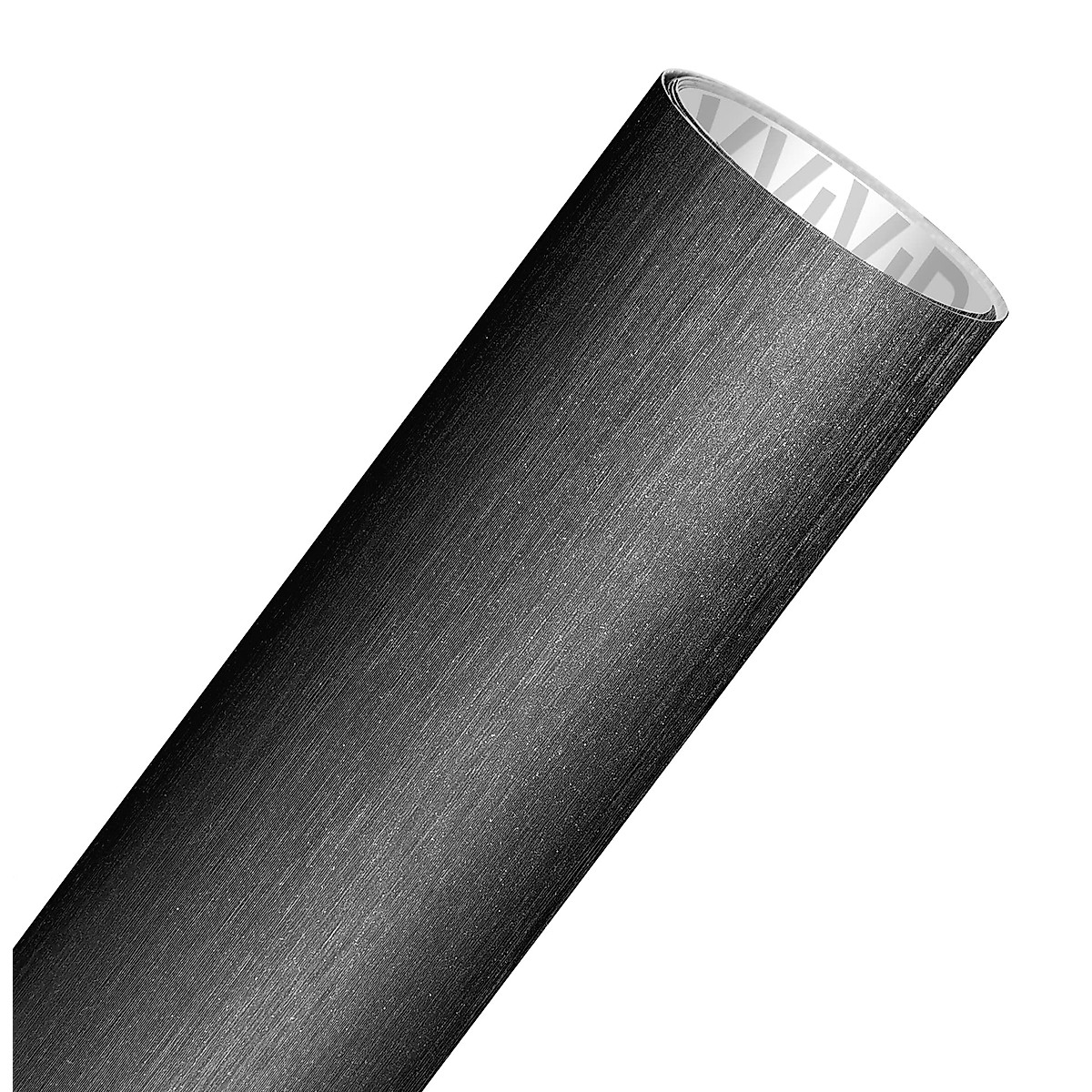 VVIVID Black Brushed Steel Vinyl Wrap Roll with Air Release Technology (3ft x 5ft)