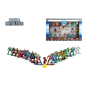 Jada Toys DC Comics 1.65" Die-cast Metal Collectible Figures 20-Pack Wave 1, Toys for Kids and Adults, Multi-Color (84409)