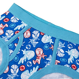 Marvel Boys Toddler Spiderman and Superhero Friends 100% Combed Cotton Underwear Multipacks With Iron Man, Hulk & More, 7-Pack Spiderman ONLY Brief, 2-3T