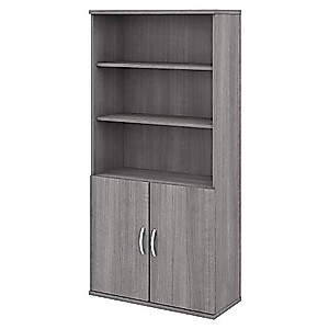 Bush Business Furniture Studio C Bookcase, Platinum Gray