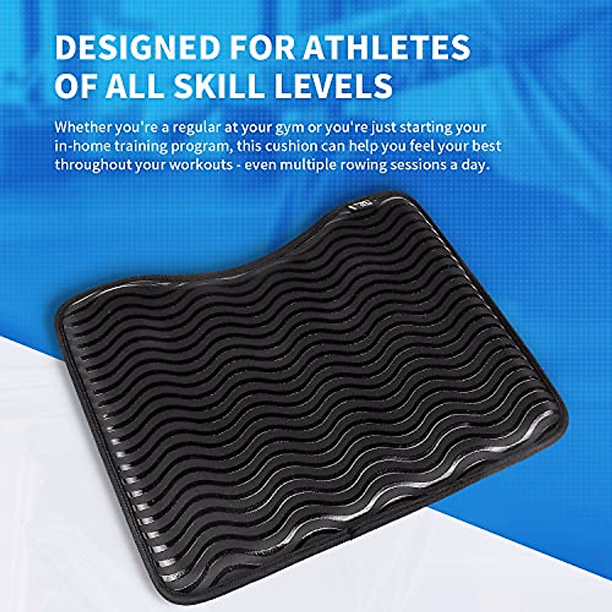 Rowing Machine Seat Cushion Designed for Concept 2 Rower, Hydrow Rower and Water Rower - Anti Slip Surface of The Rowers Pad Increases Comfort and Stability for Concept2