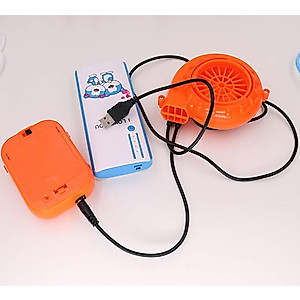 Mini Fan Blower for Mascot Head Inflatable Costume Fan 6V Powered by 4xAA Dry Battery or USB