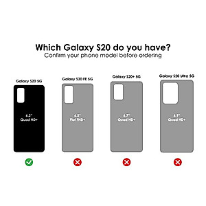 OTTERBOX SYMMETRY SERIES Case for Galaxy S20/Galaxy S20 5G (NOT COMPATIBLE WITH GALAXY S20 FE) - BLACK