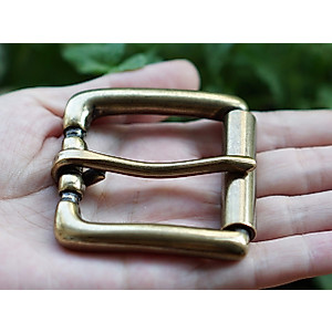 SENWA Vintage Brass Roller Square Buckle-1.6"(40mm) for 1.5"(38mm) Belt