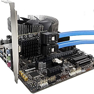 SATA Card, PCIE 3.0, 4 Port with 4 SATA Cable, SATA Controller Expansion Card with Low Profile Bracket, Non-Raid, Boot as System Disk, Support 4 SATA 3.0 Devices
