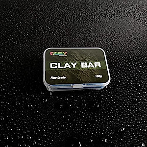 GLOSSONLY 100g Car Detailing Clay Bar, Premium Fiine Grade Auto Detailing Magic Clay Bar Cleaner for Car, Glass, Vehicles and Much More Cleaning