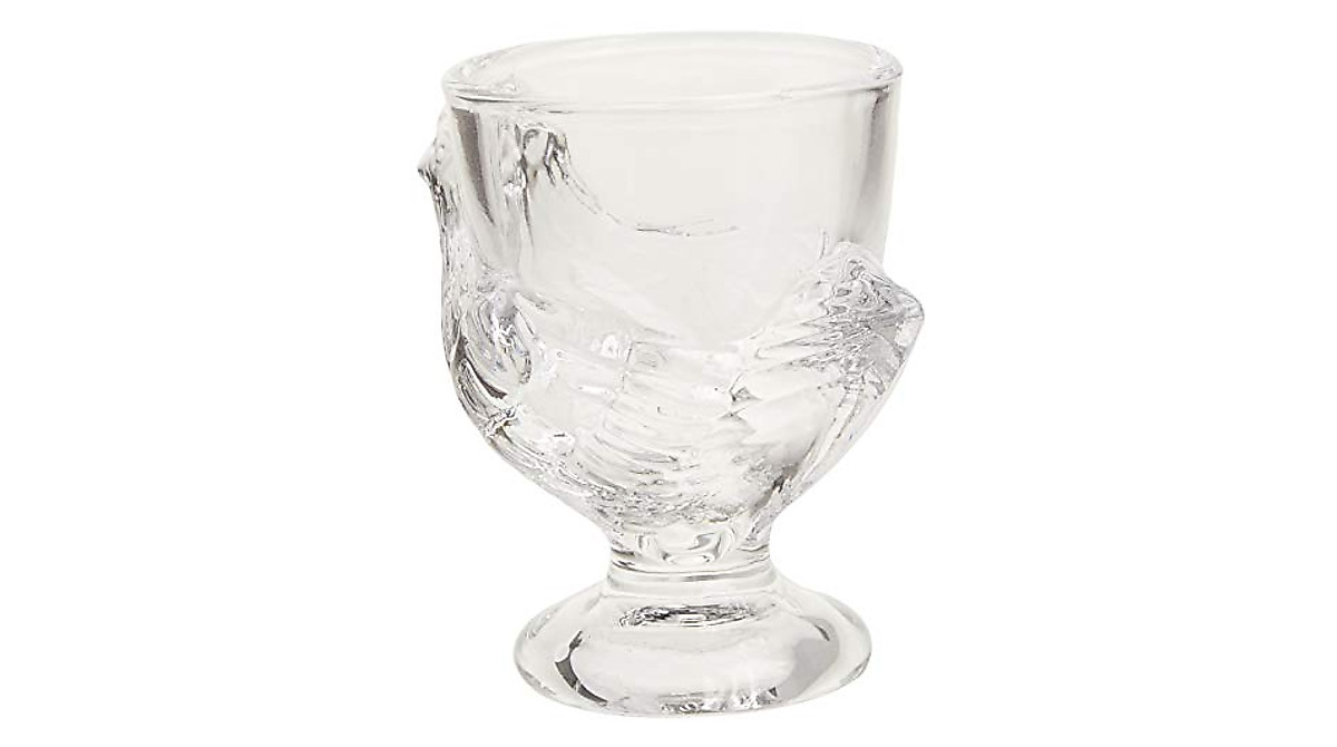 Stylish Glass Chicken Egg Cup by Abbott Collection