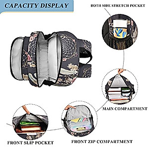 ALAZA Watercolor Ethnic Boho Floral Backpack Daypack Bookbag