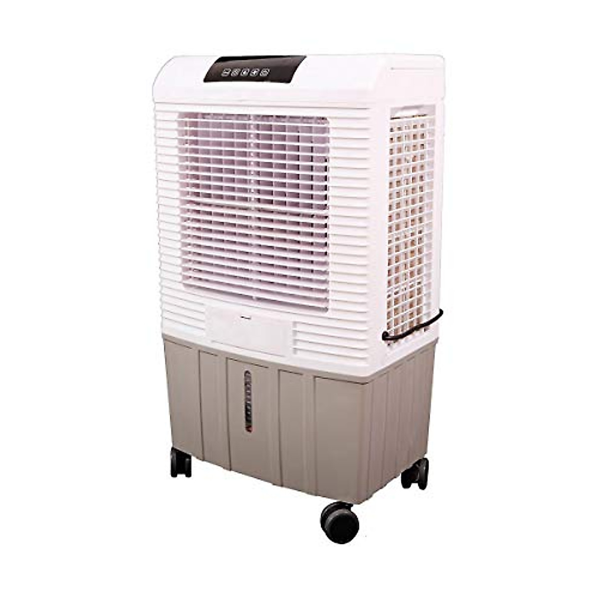 Hessaire MC26A Portable Evaporative Cooler, Humidifier, 2100 Cubic FPM, Cools 700 Sq. Ft., 2.5 GPH, White. For Garages, Shops, Patios, Pools, Workshops, Includes Remote Control for Ease of Operation