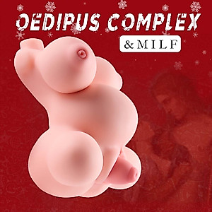 Unszz 12lb Adult Sex Dolls Prolapse of Uterus Masturbator for Male with 4 Holes Female Torso Lifelike Adult Toys with Vaginal Anal Breast Realistic Pussy Pregnant Woman Pluggable Nipple Sex toy