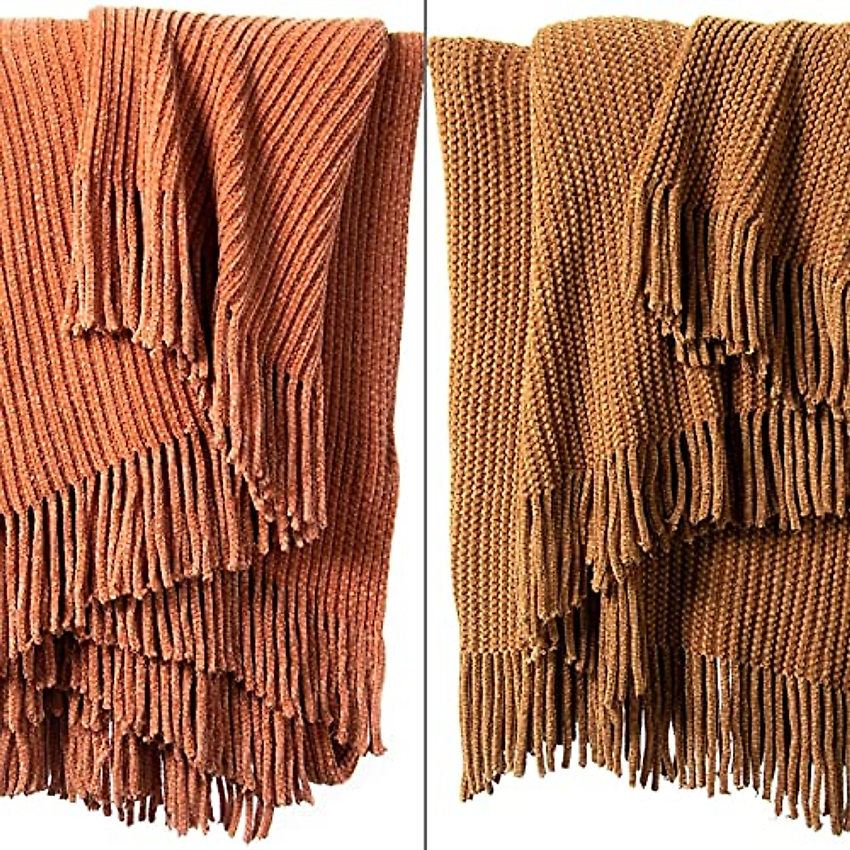 lifein Throw Blanket for Couch - Soft Boho Throw Blanket, Cozy Knit Small Lightweight Blankets & Throws for Bed,Chair,Sofa,Living Room,Home Decor(50 * 60 inches)