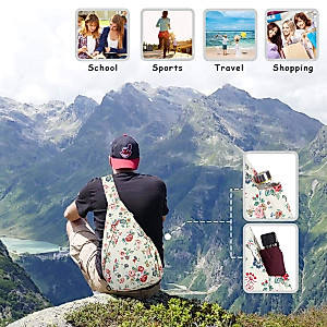 GLOSSYLED Perselief Unisex Waterproof Sling Bag Multifunction Crossbody Bag for Girls