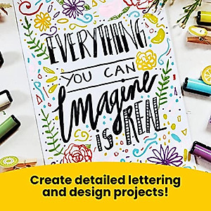 Chalkboard Chalk Markers (10 Pack, 1mm Extra Fine Tip) Neon color pens - For Blackboards, Chalkboard, Bistro, Window