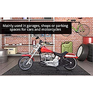 Large 61 * 39inch - Oil Absorbent Garage Floor Mat and Mechanic Pad - Protects Floor from Spills, Drips, Splashes and Stains | Washable, Cut to Size, Non Slip and Waterproof Backing Layer