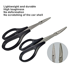 HOPLEX RC Body Reamer 0-14mm Hole Puncher with Sleeve and Curved Scissors & Straight Scissors Set RC Car Body Mounting for RC Car Truck Bodyshell Hobby Repair Tools