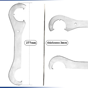 MATINA Bottom Bracket Tool, Bike Bottom Bracket Wrench, Bike Bottom Bracket Removal Tool, Double Sided Bottom Bracket Lock Wrench for Bicycle