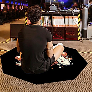 Gaming Chair mat for Hardwood Floor Office Chair Mat Octagon Floor Mats Computer Desk Chair Mat for Carpet Desk Chair Mat for Carpeted Floors,100cm (Color : 16)
