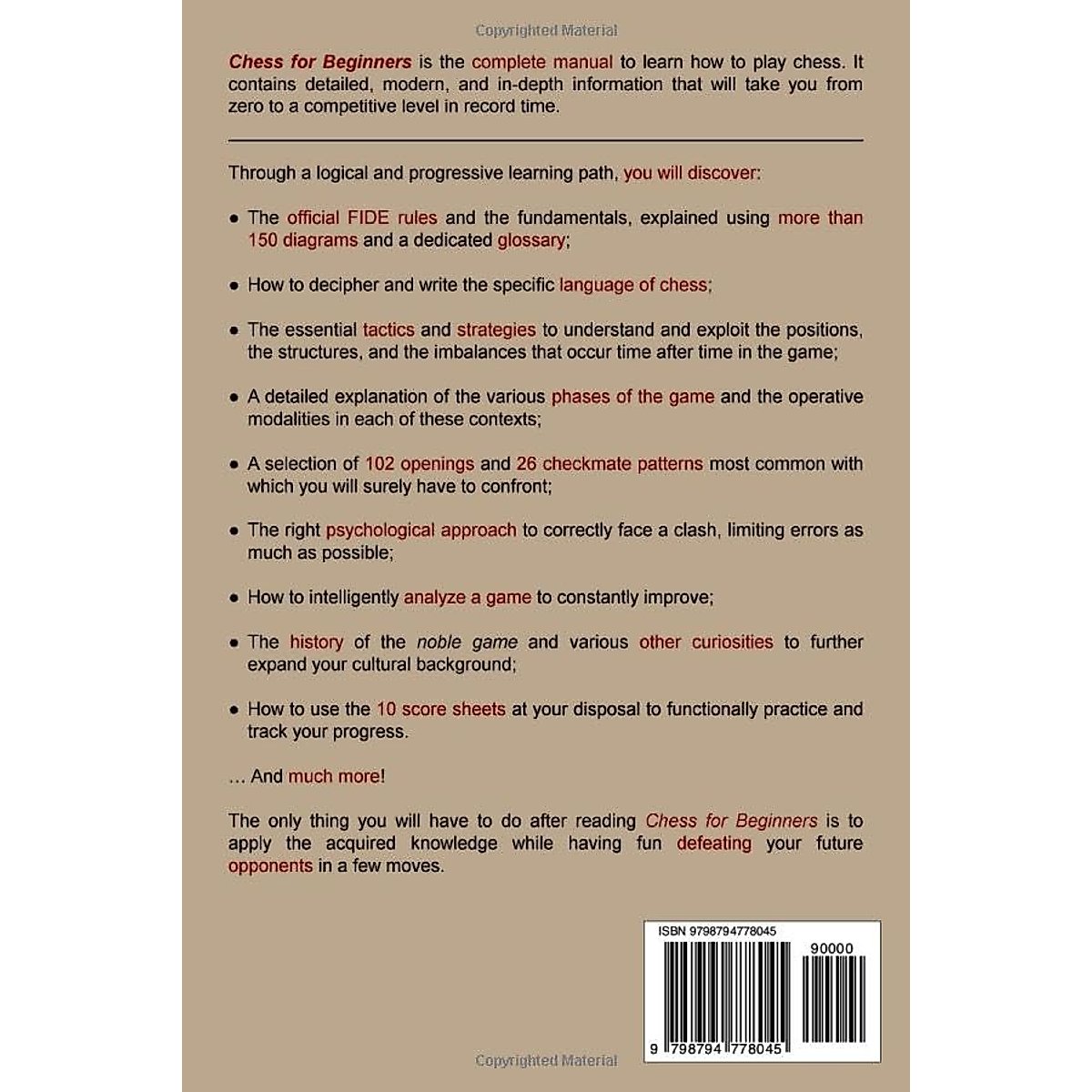 CHESS FOR BEGINNERS: The COMPLETE MANUAL to Quickly DOMINATE the GAME, Even if You Have Never Moved a Pawn