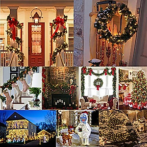 Christmas Lights - 50 LED Mini Lights Battery Operated String Lights 8 Lighting Modes LED String Lights with Timer for Christmas Tree Wreath Party Home Indoor Outdoor Decor, Waterproof, Warm White