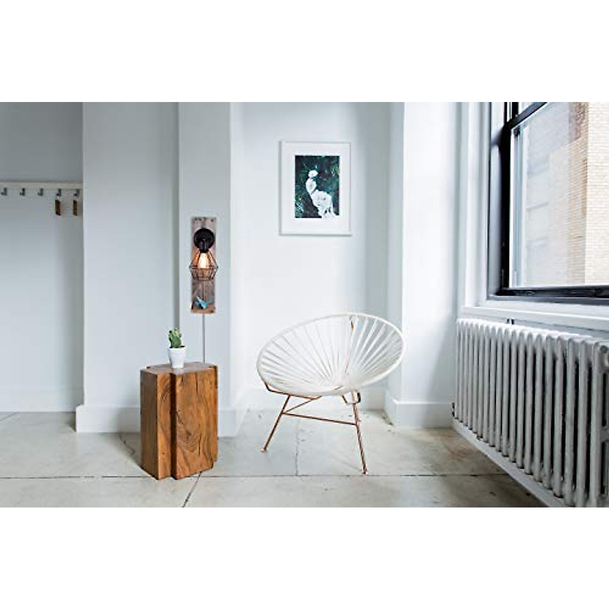 Globe Electric 01321 60W Vintage Edison S60 Squirrel Cage Incandescent Filament Light Bulb, E26 Base, 220 Lumens, 2200 Kelvin, Edison Bulbs, Vintage Light Bulbs, E26 Light Bulb, Home Improvement