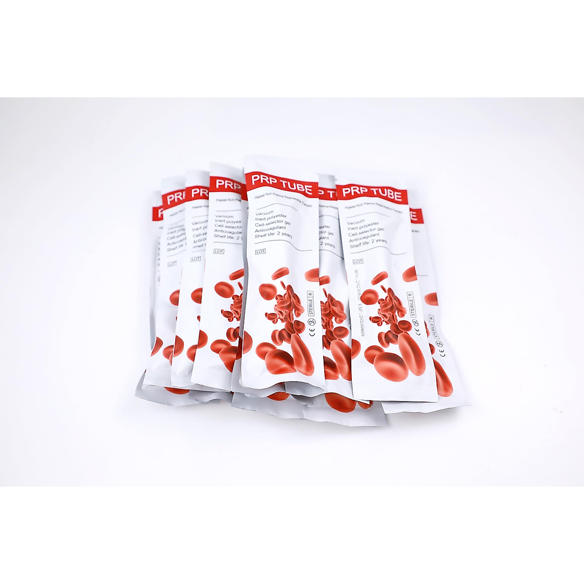 50 PCS Tubes 10ML PRP Tube ACD and Gel+Anticoagulant for Platelet Rich Plasma