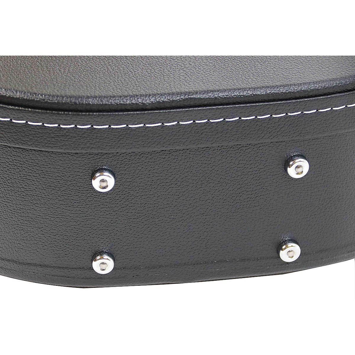 Gearlux Dreadnought Acoustic Guitar Hardshell Case with Accessory Compartment - Black