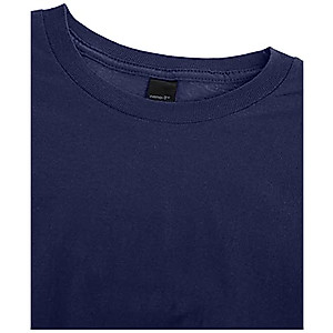 Hanes Men's Nano Premium Cotton T-Shirt (Pack of 2), Navy, X-Large