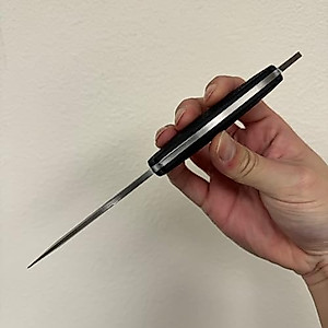 S-TEC 9" Full Tang Tactical Knife with ABS Swivel Sheath - GEN 2 - (Brilliant Silver)